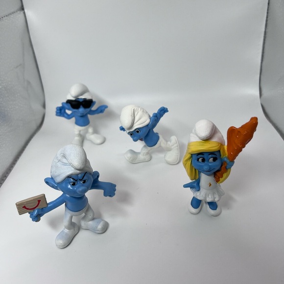 Toys | 213 Smurfs Figures Smurfette Grouchy Smooth Clumsy | Poshmark